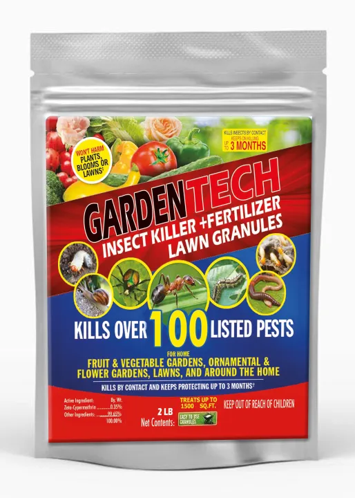 GARDEN TECH GARDERN INSECT ELIMINATOR + FERTILIZER 1.5 KG PACK. FORMUL ...